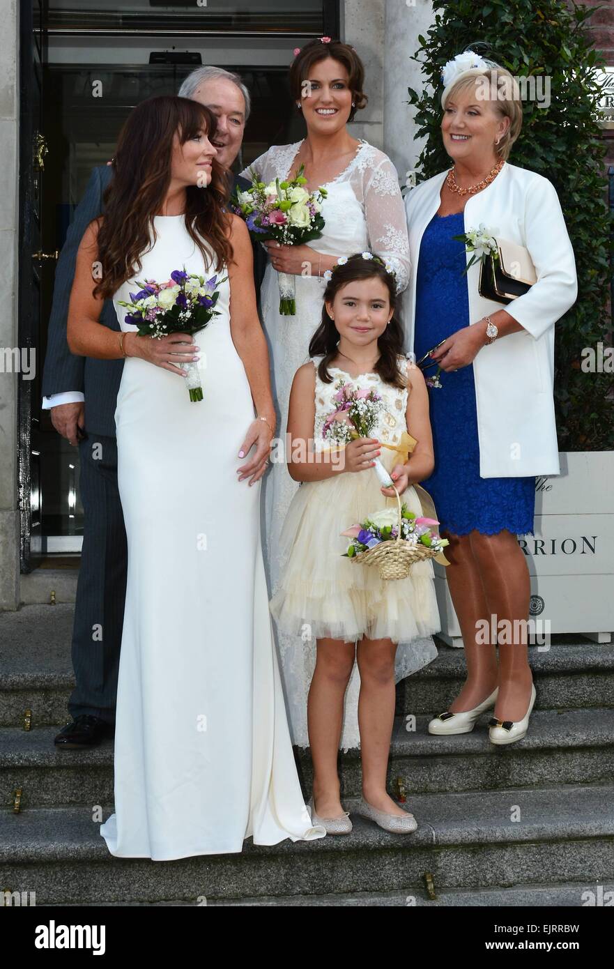 Terry Wogan's niece Paula Wogan and her wedding party, including father ...
