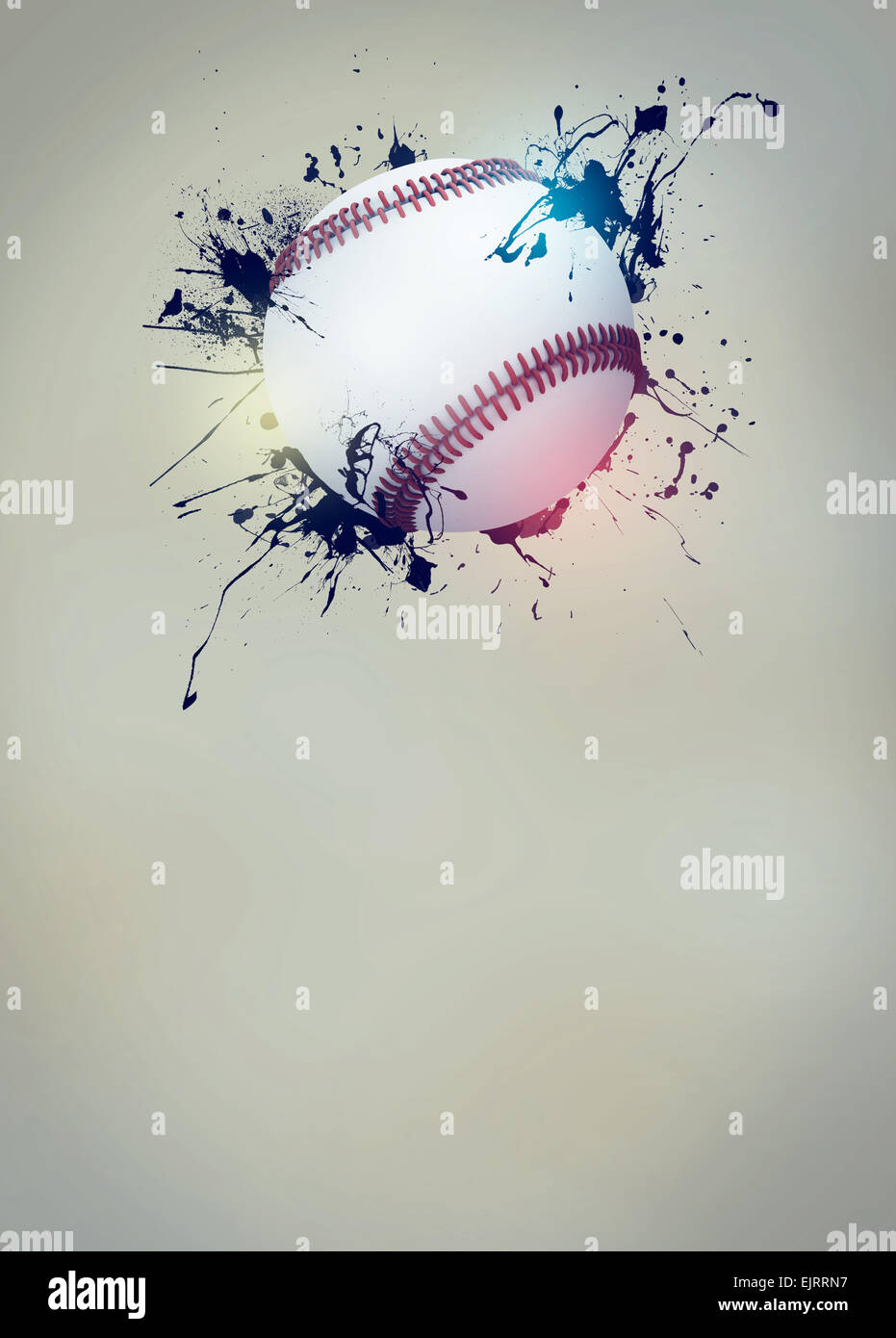 Abstract baseball sport invitation poster or flyer background with ...