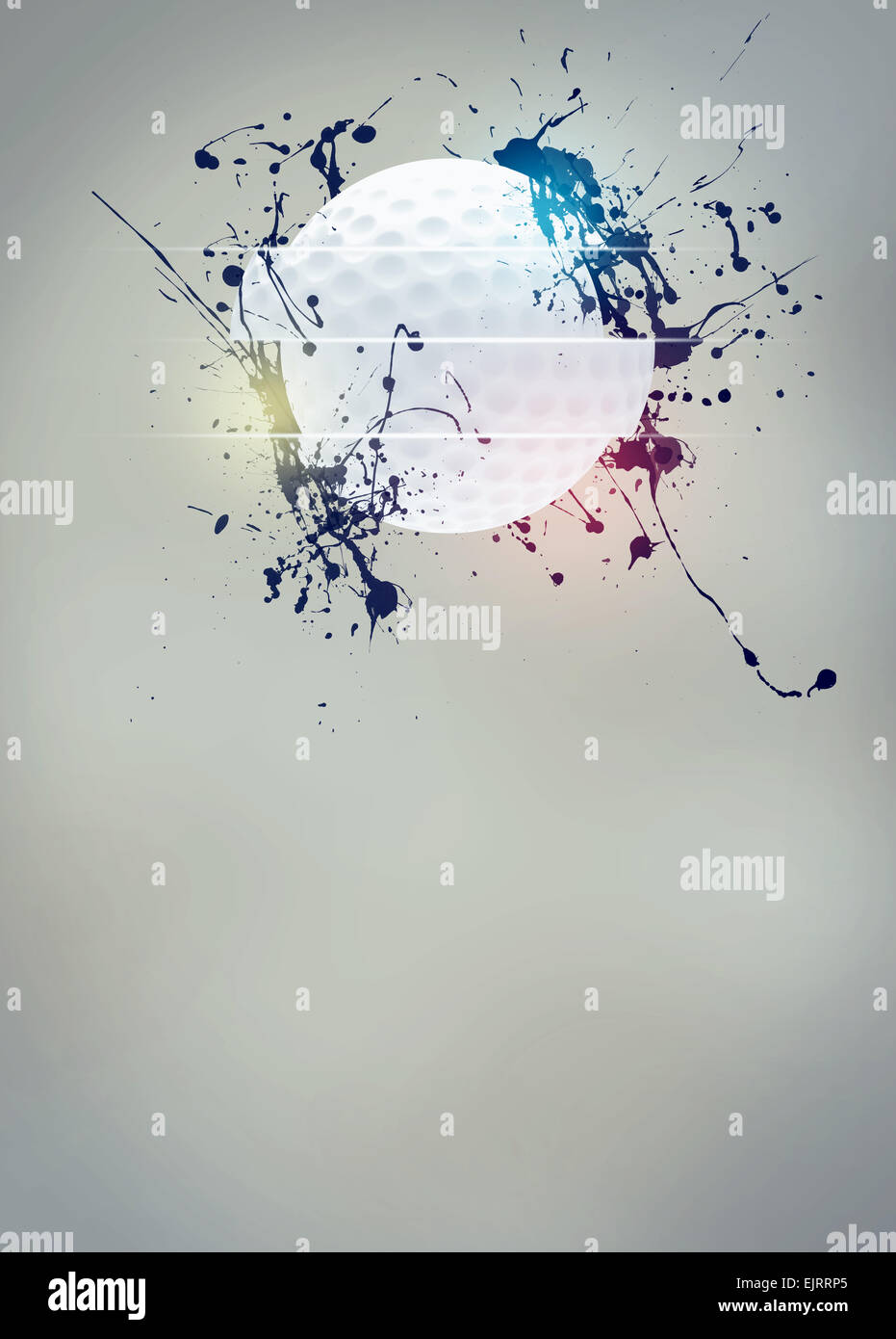 Abstract golf sport invitation poster or flyer background with empty ...