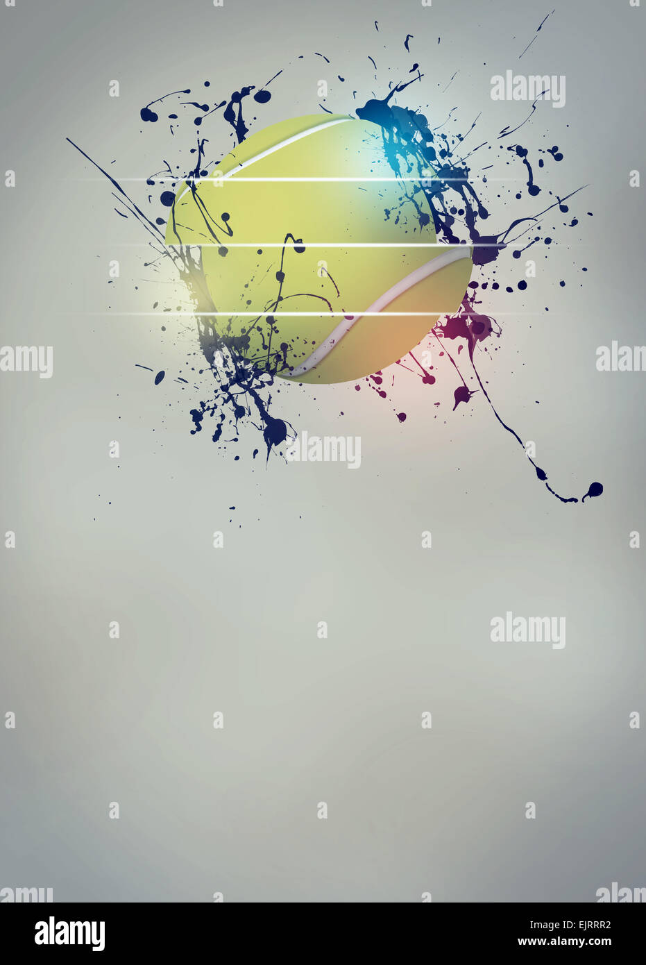 Abstract tennis sport invitation poster or flyer background with empty ...