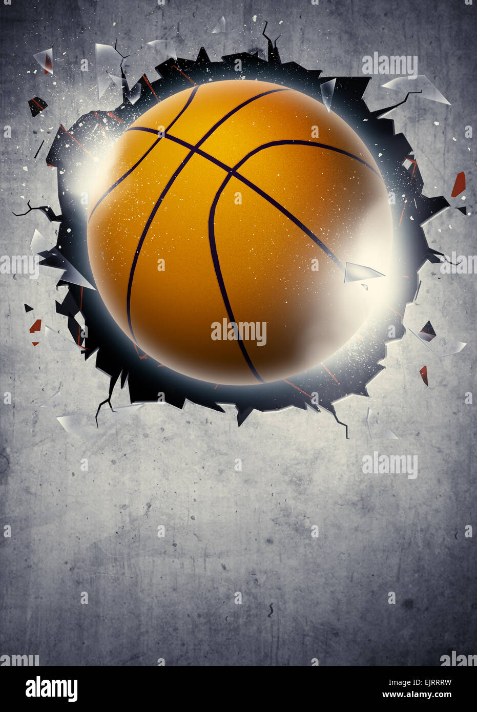 Abstract basketball sport invitation poster or flyer background with ...