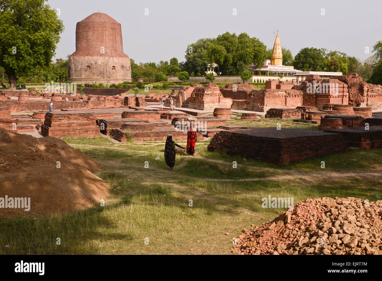 Sarnath, where Buddha taught for the first time Stock Photo - Alamy