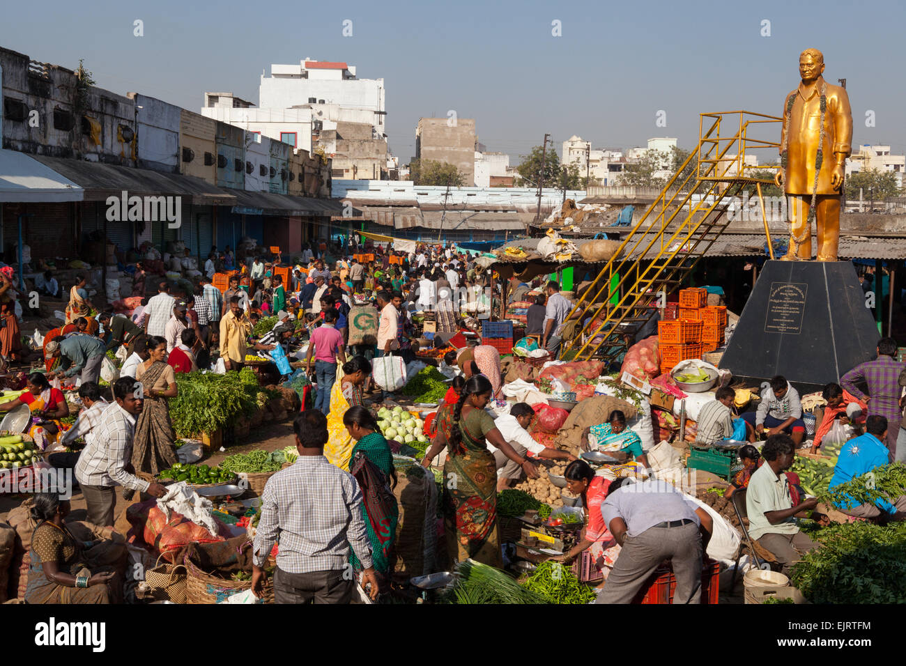 Vegetable Market in Secunderabad Stock Photo - Alamy