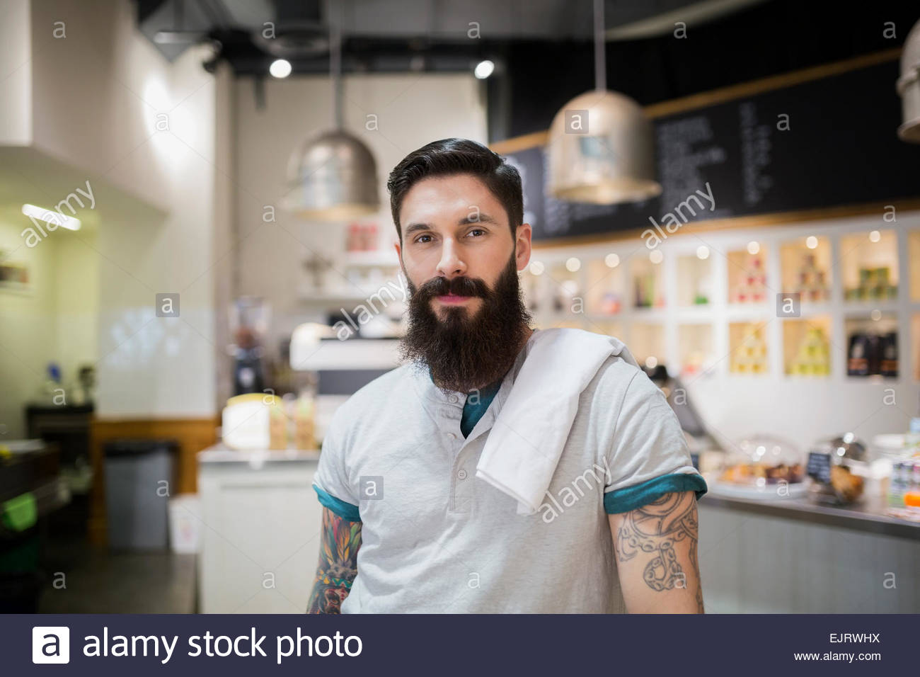 Bearded worker hi-res stock photography and images - Alamy