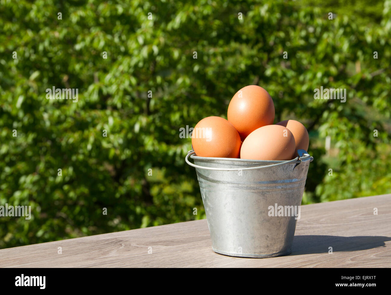 photo of eggs in a basket Stock Photo - Alamy