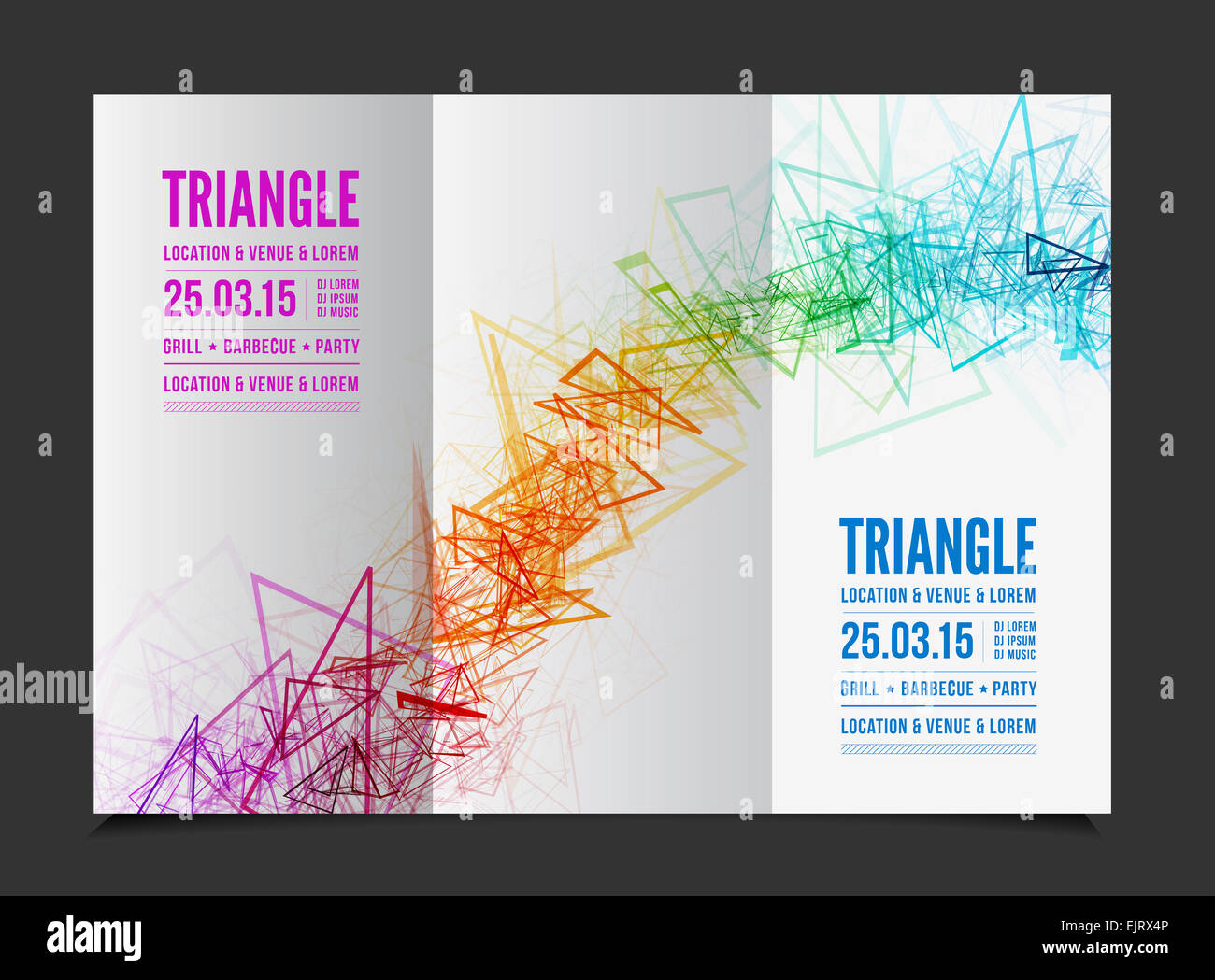 Vector abstract triangle outline Stock Photo - Alamy