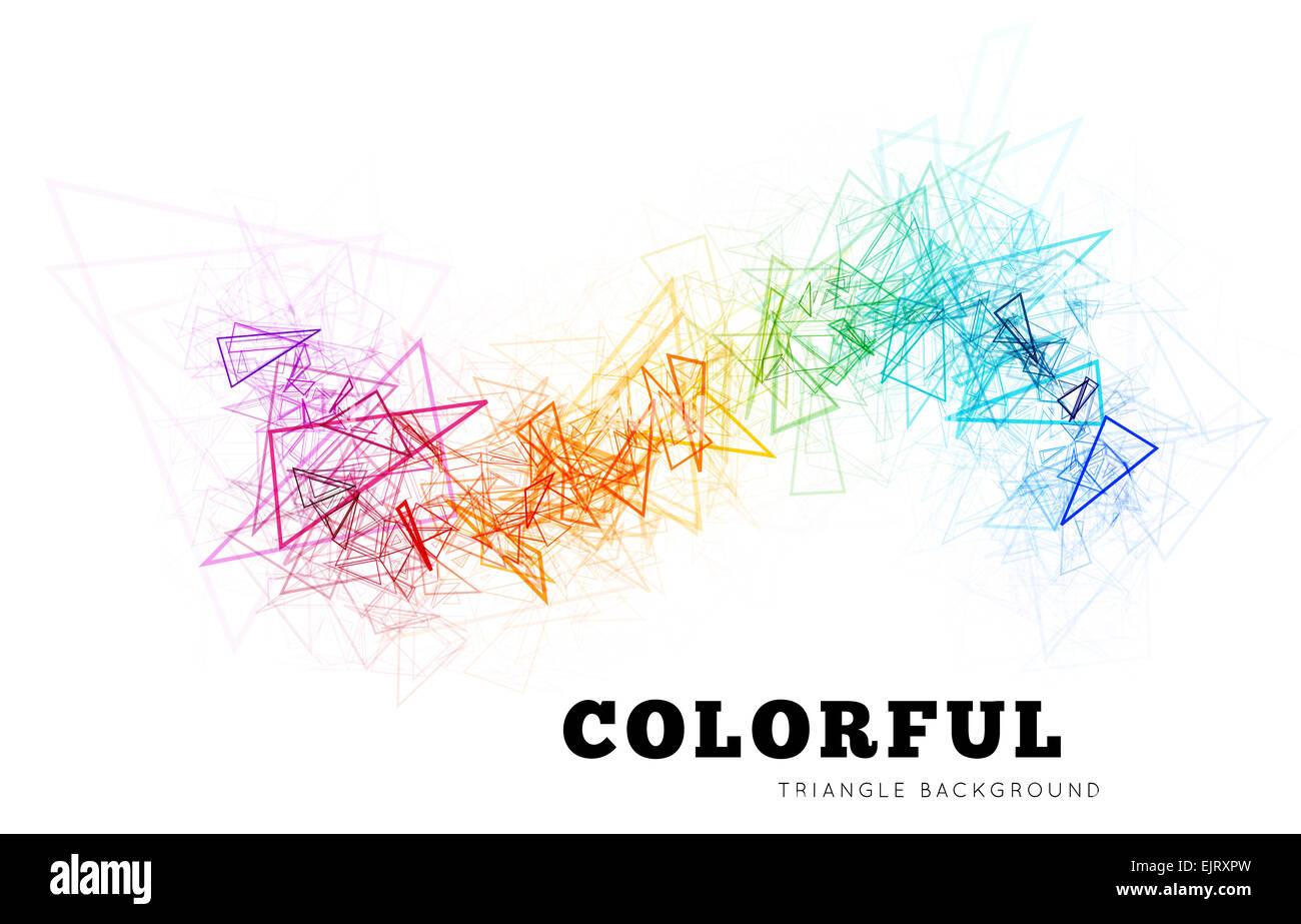 Vector abstract triangle outline Stock Photo - Alamy