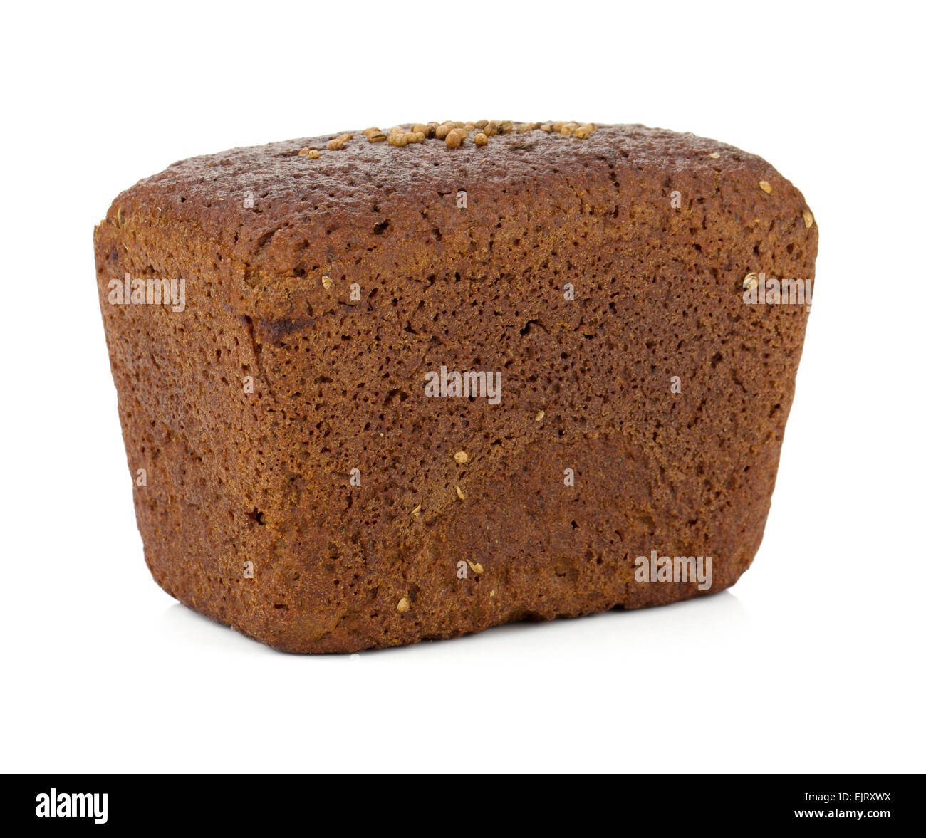 Brown bread. Isolated on white background Stock Photo - Alamy