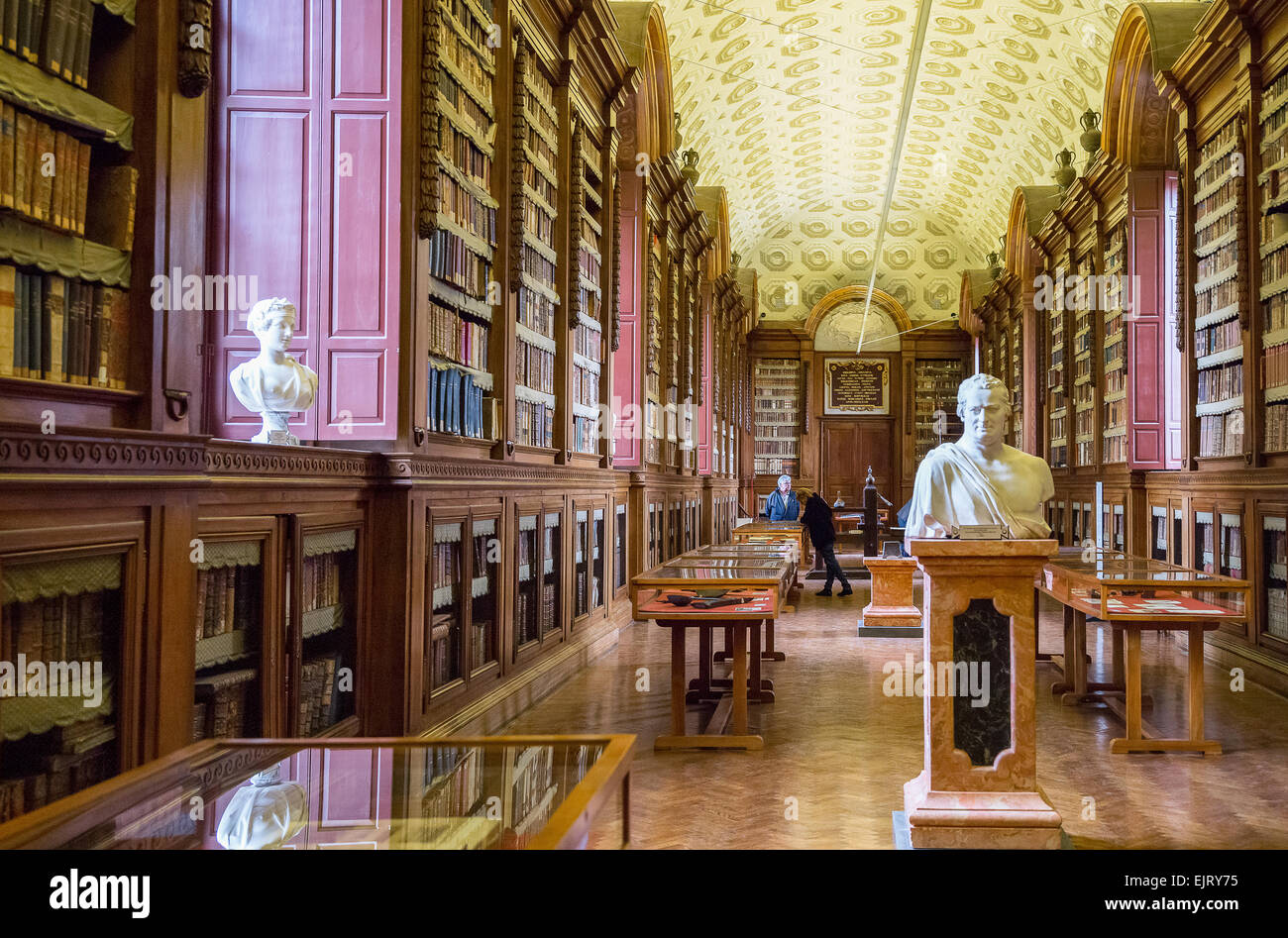 Italy, Parma, Della Pilotta palace, the Palatine Library Stock Photo ...