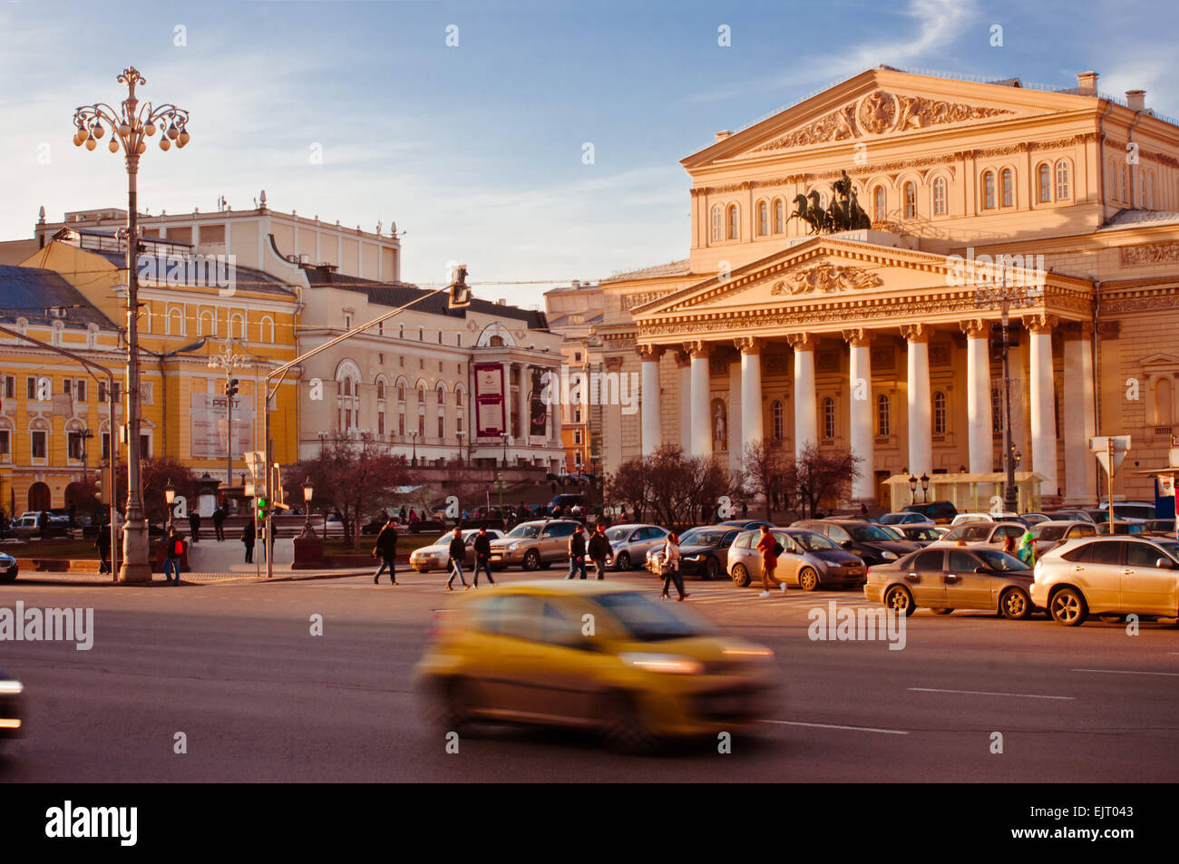 Moscow Streets Bolshoy Theatre Stock Photo - Alamy