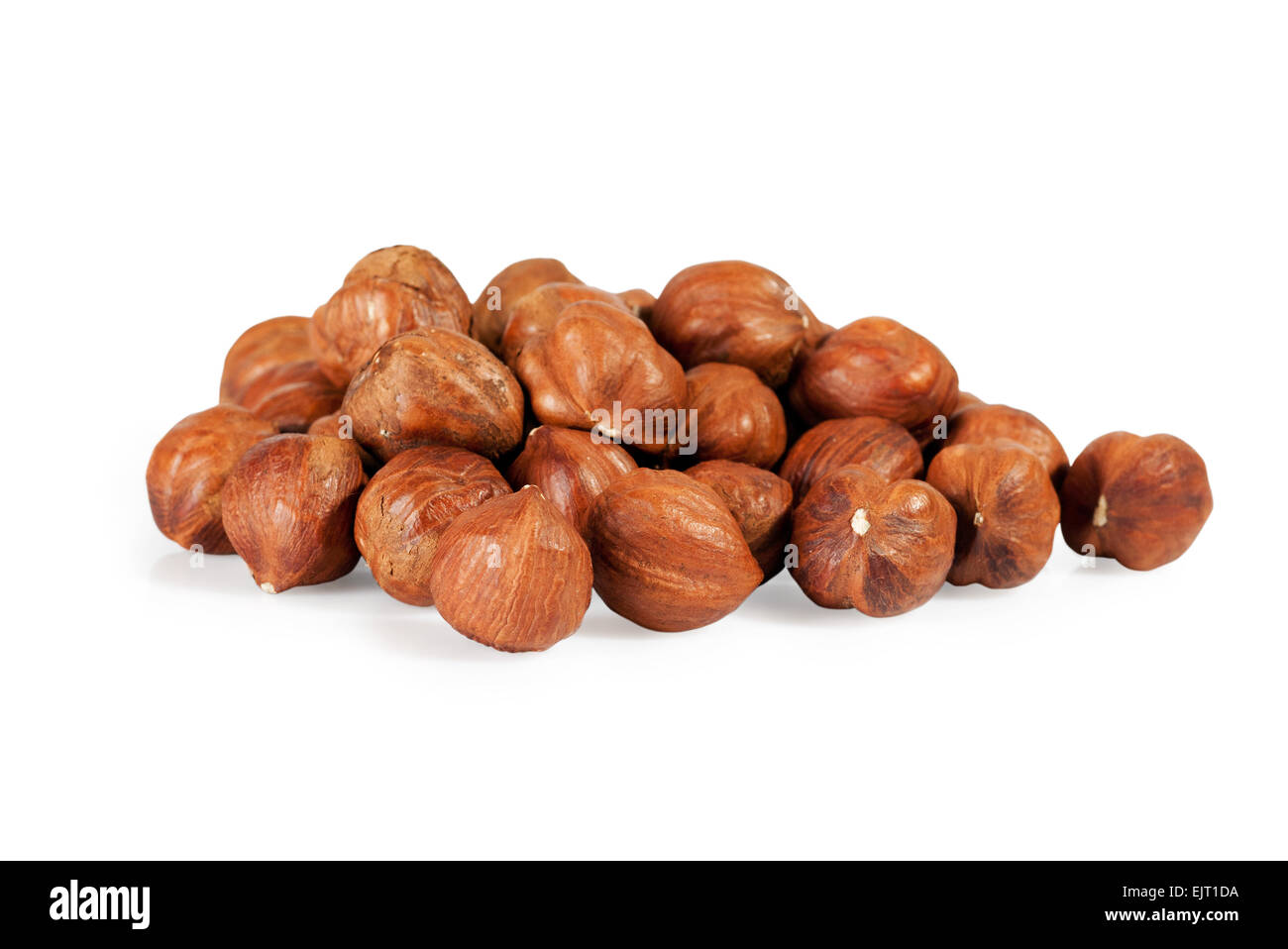 Composition from Filbert on the white isolated background Stock Photo ...