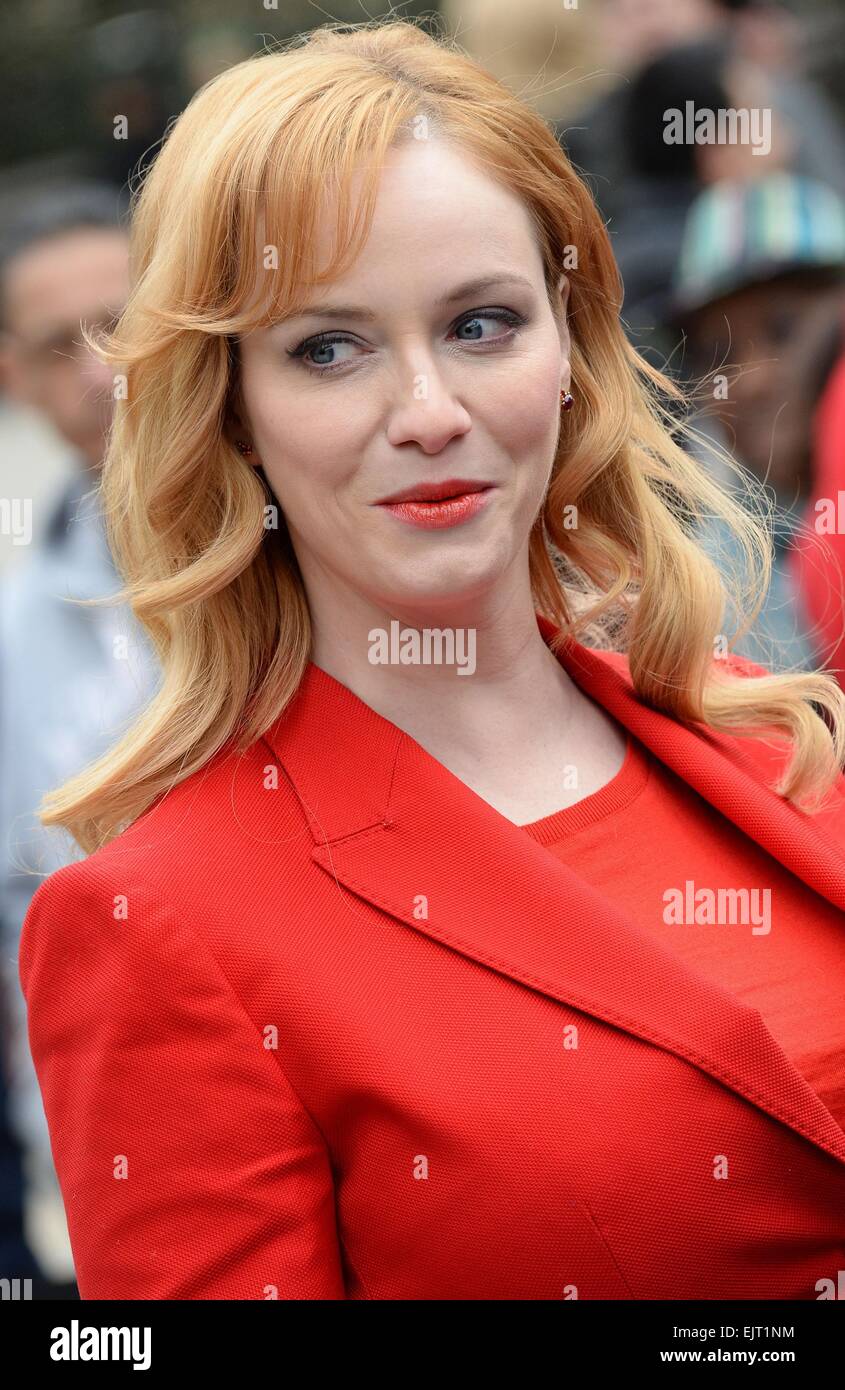 New York, NY, USA. 31st Mar, 2015. Christina Hendricks at a public ...