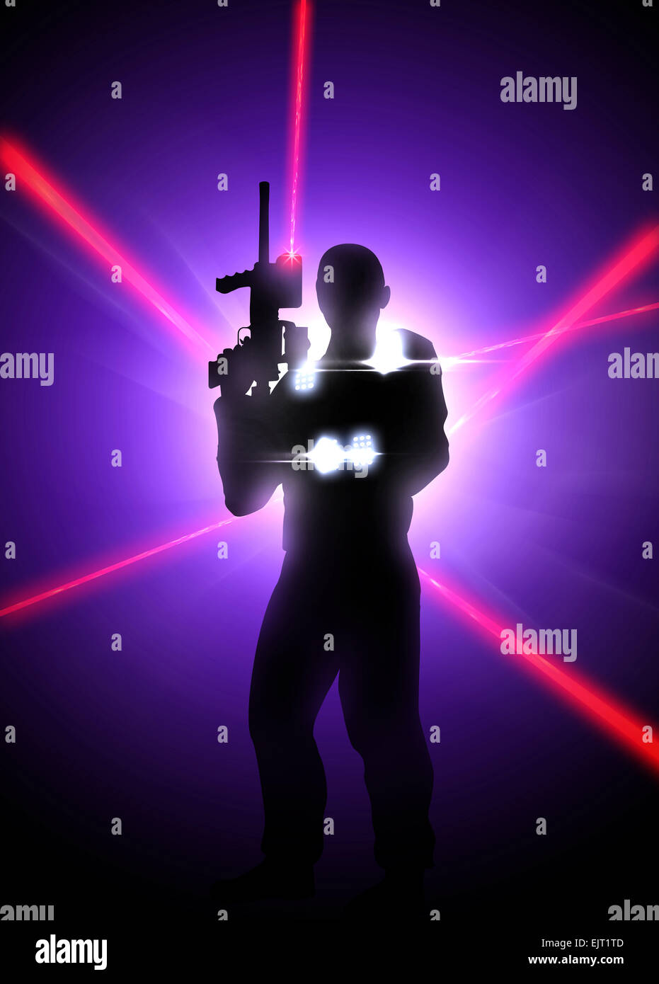 Abstract laser tag poster or flyer background with empty space Stock ...