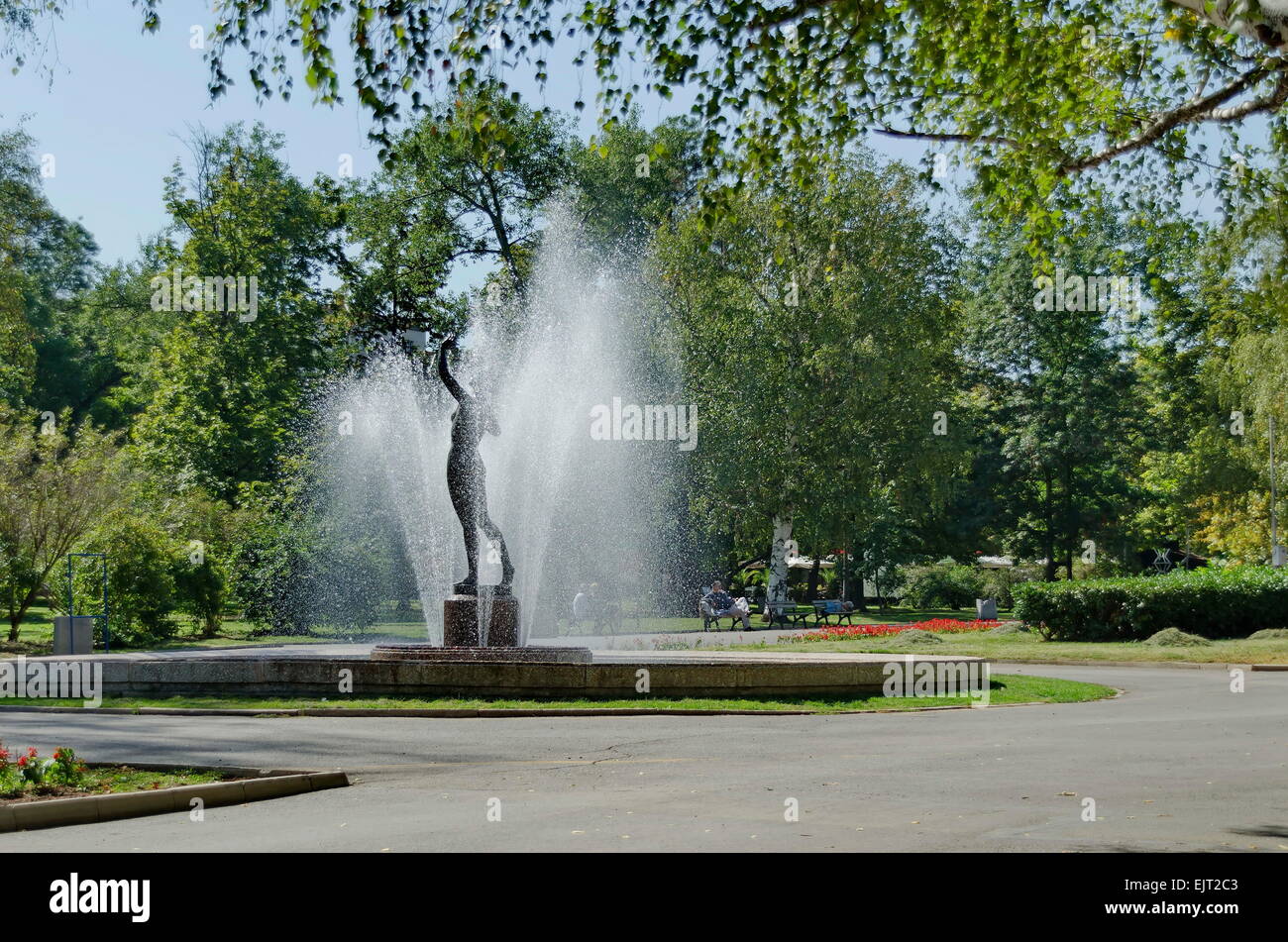 Garden fountain in park Oborishte, Sofia Bulgaria Stock Photo - Alamy
