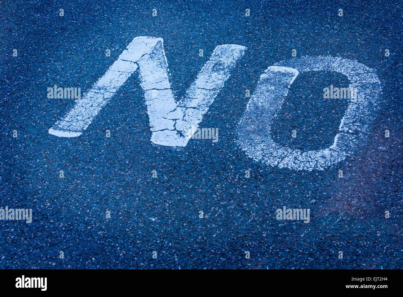 The emphatic word No Stock Photo - Alamy