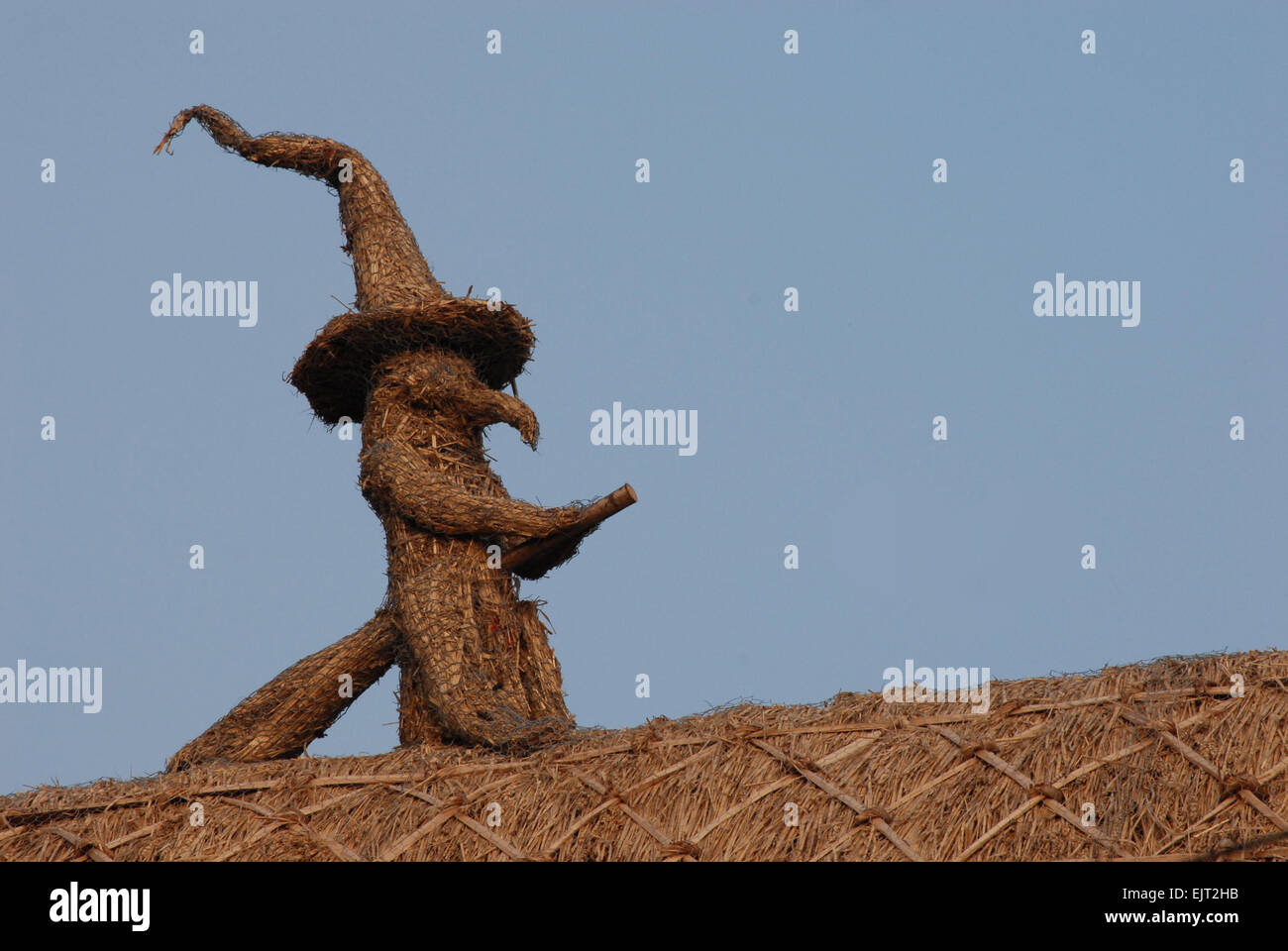 thatched witch figure Stock Photo - Alamy
