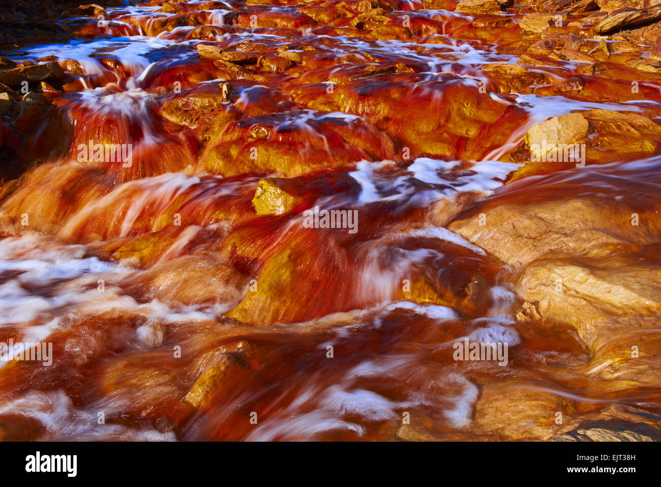 Rio Tinto, Tinto River, Rio Tinto mines, Huelva province, Andalusia ...