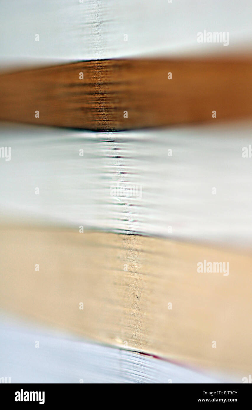 book leaves macro image Stock Photo - Alamy