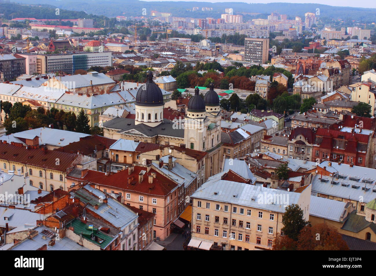 View on lviv city hall hi-res stock photography and images - Alamy