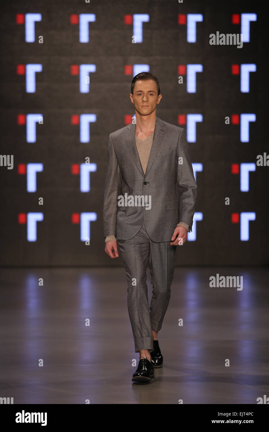 ISTANBUL TURKEY MARCH 20 2015 model showcases one latest creations by ...