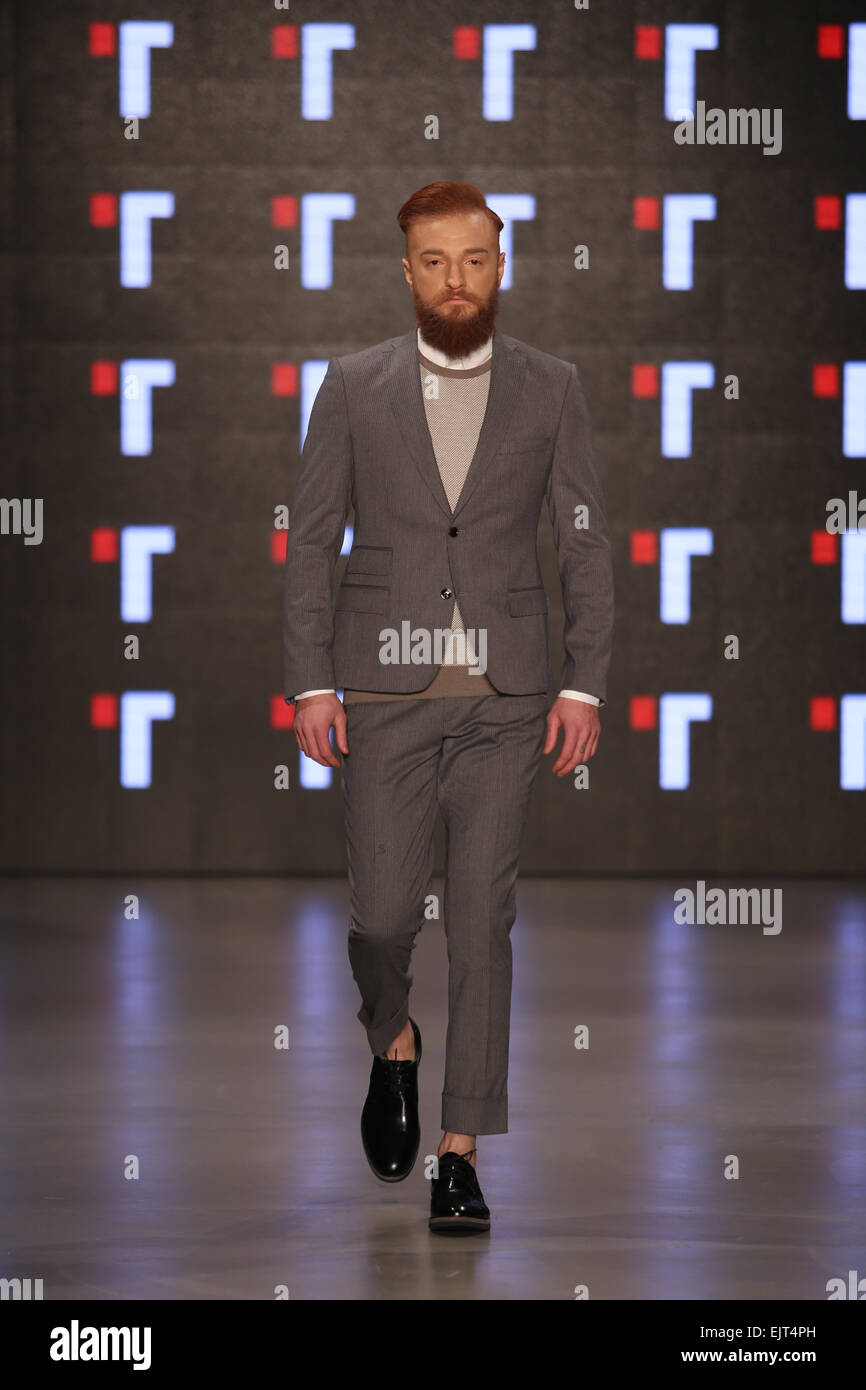 ISTANBUL TURKEY MARCH 20 2015 model showcases one latest creations by ...
