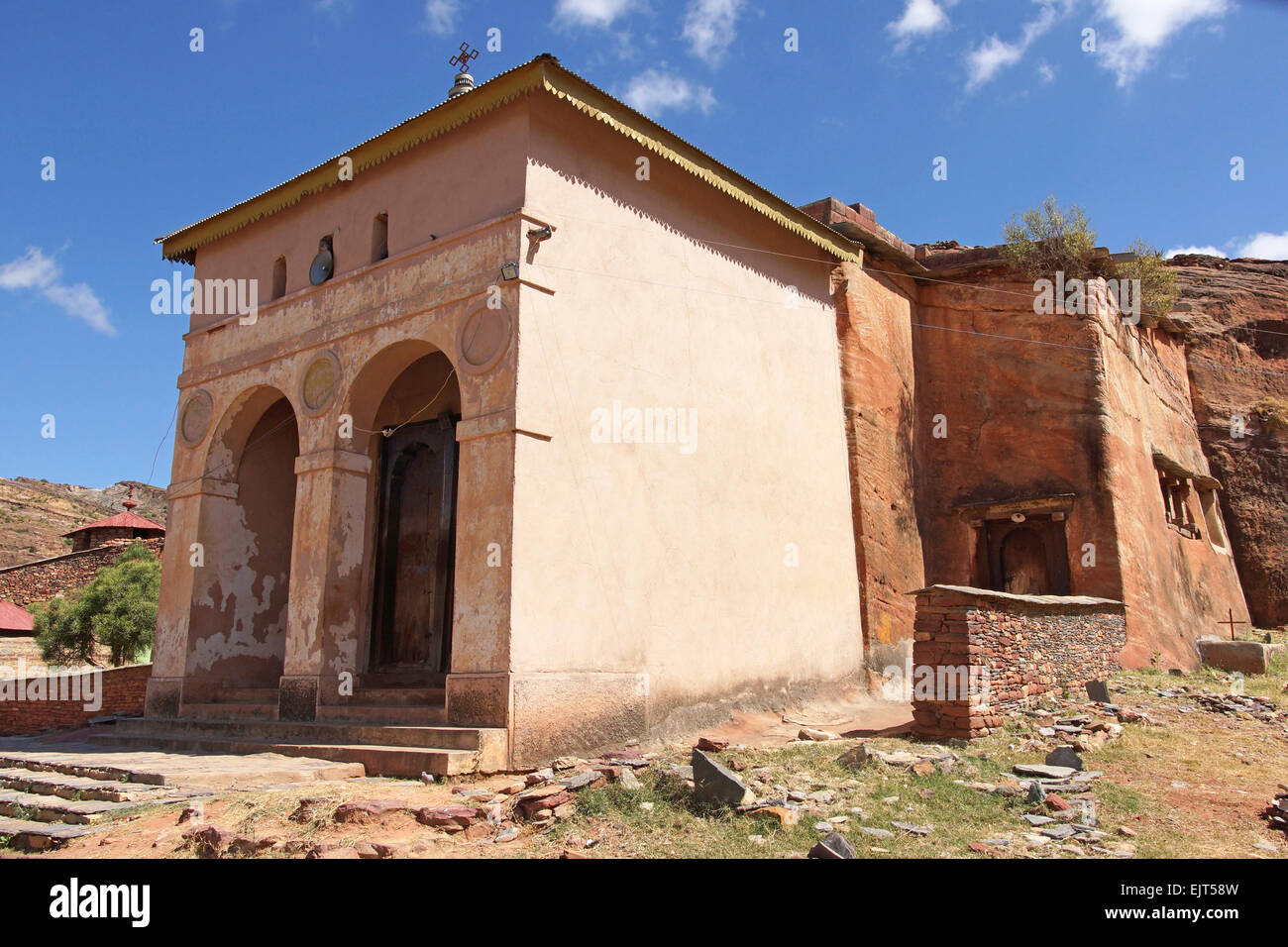 Monolithic church Abreha Atsbeha, Tigray, Ethiopia, Africa Stock Photo ...
