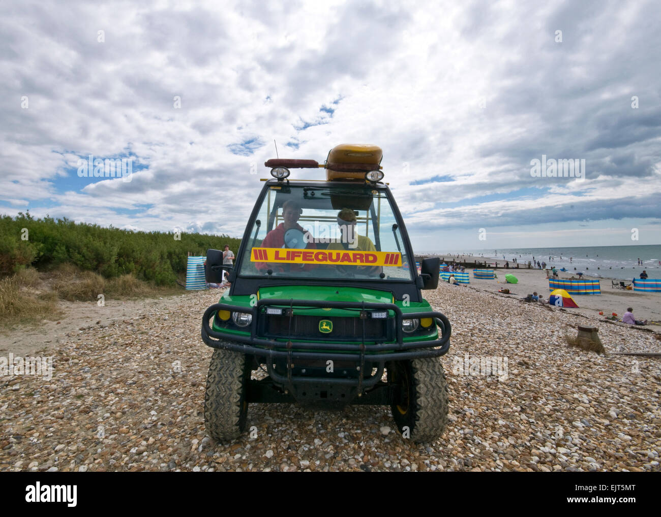 A lifeguard buggy on a UK beach Stock Photo - Alamy