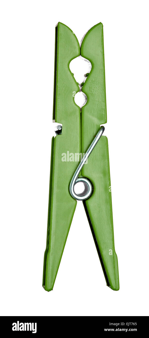 close up of a clothes peg on white background with clipping path Stock ...