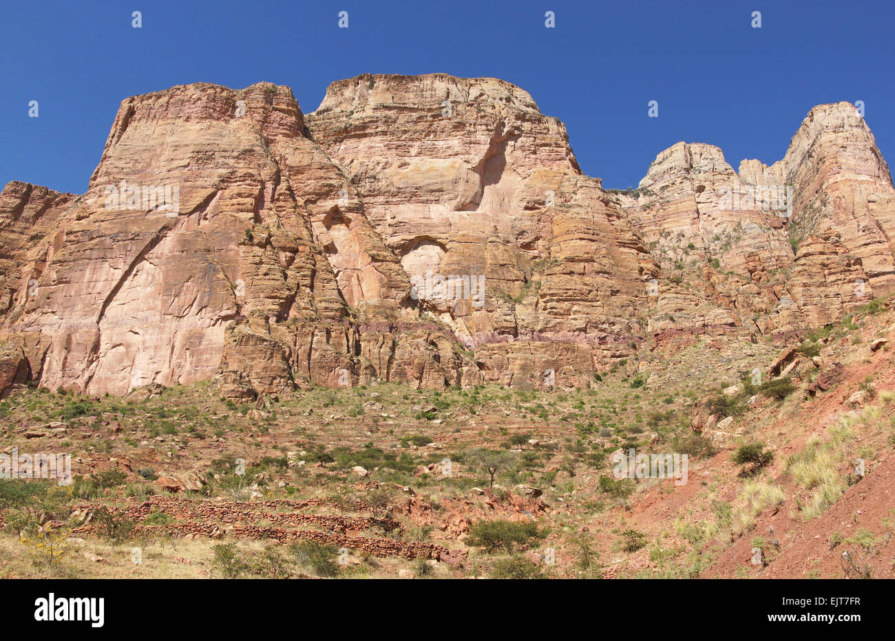 Landscape in Tigray province close to Adigrat, Ethiopia, Africa Stock ...