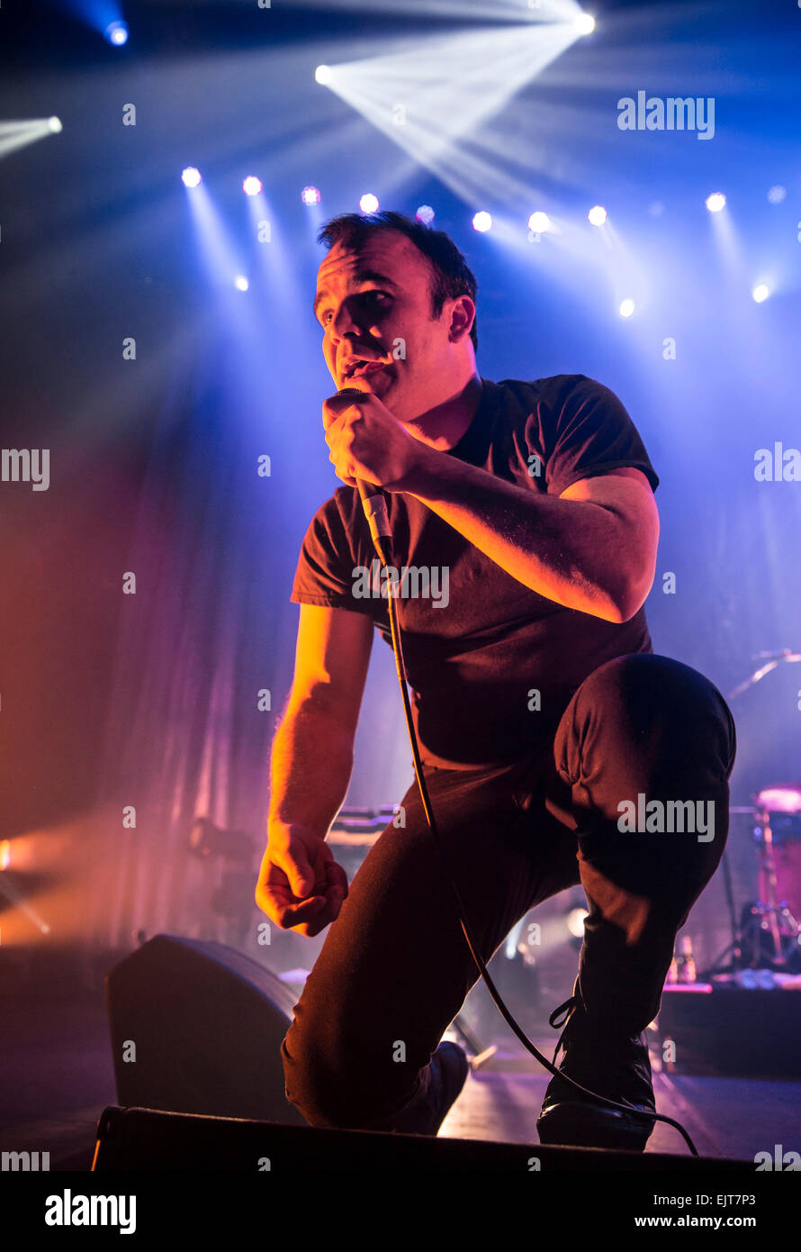 London, UK. 31st March, 2015. Gerrit Welmers lead singer of Future ...