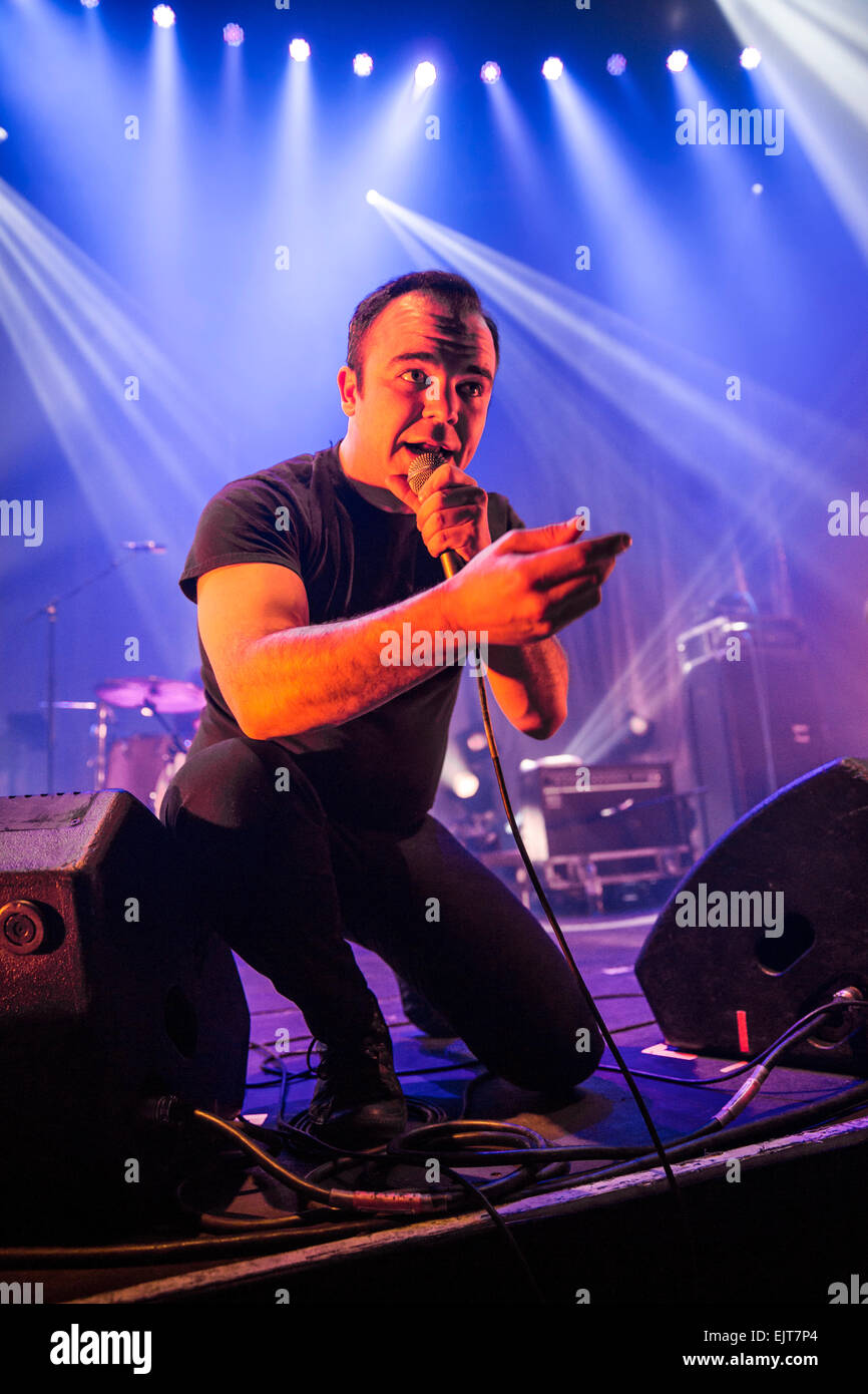 London, UK. 31st March, 2015. Gerrit Welmers lead singer of Future ...