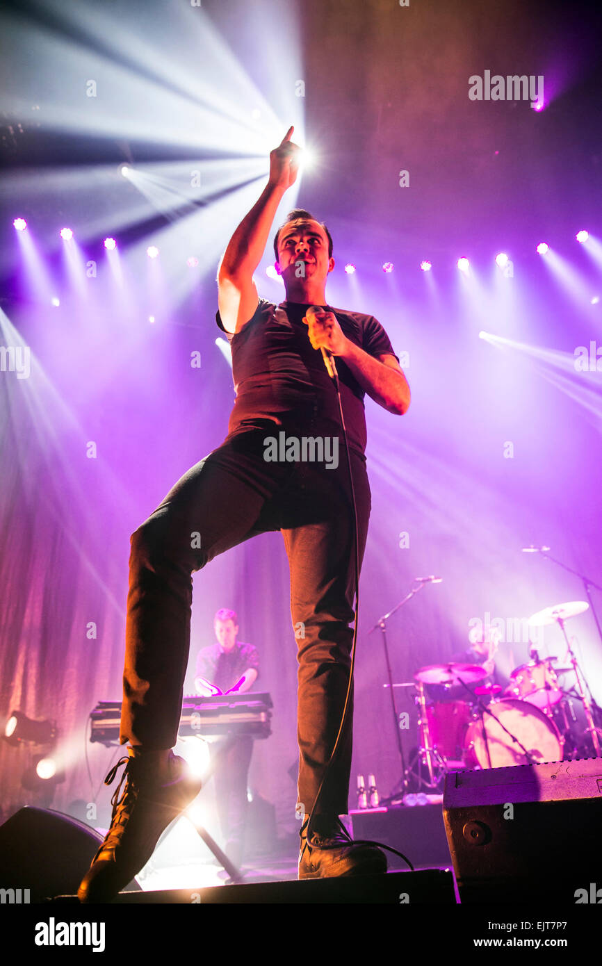 London, UK. 31st March, 2015. Gerrit Welmers lead singer of Future ...