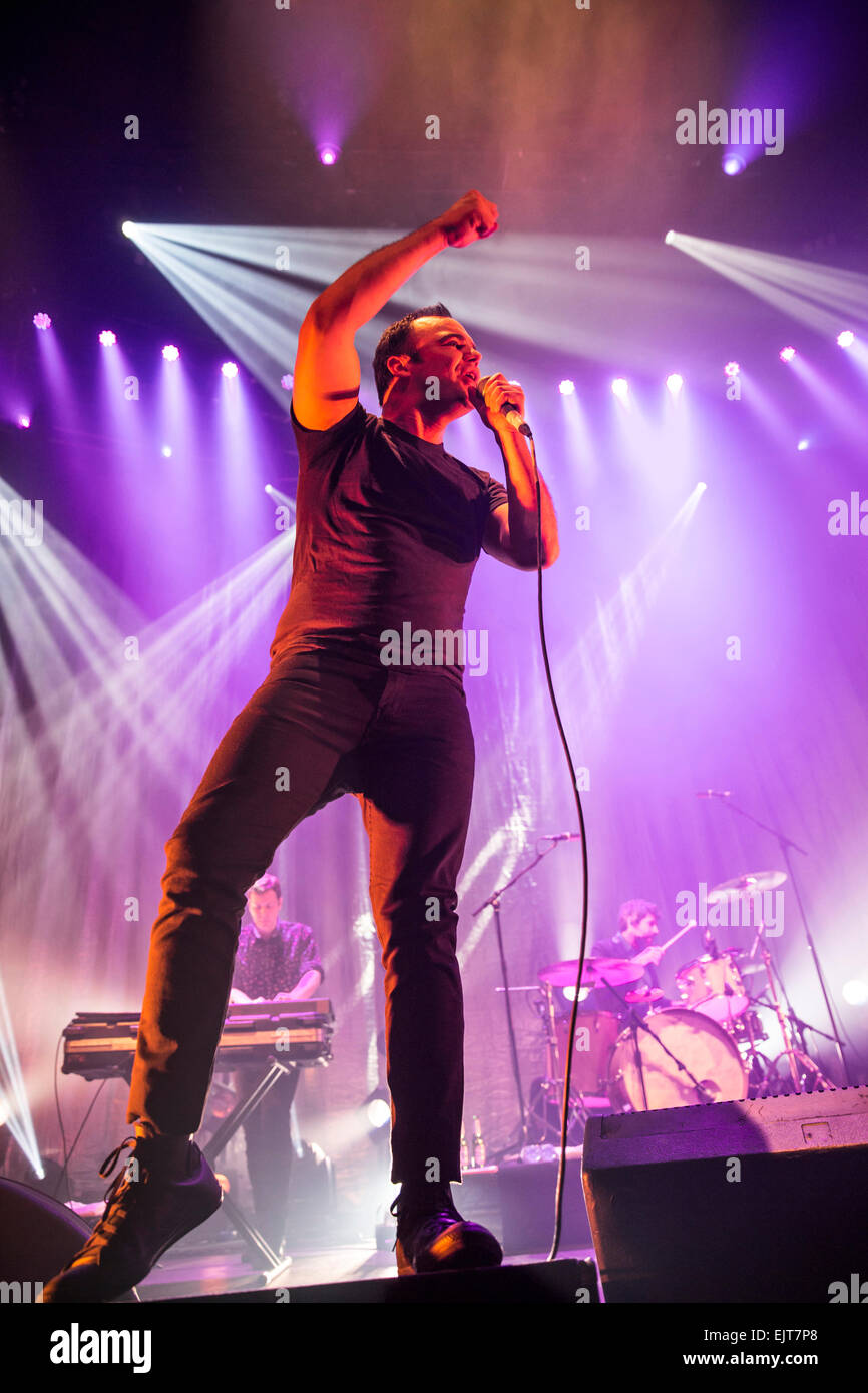 London, UK. 31st March, 2015. Gerrit Welmers lead singer of Future ...