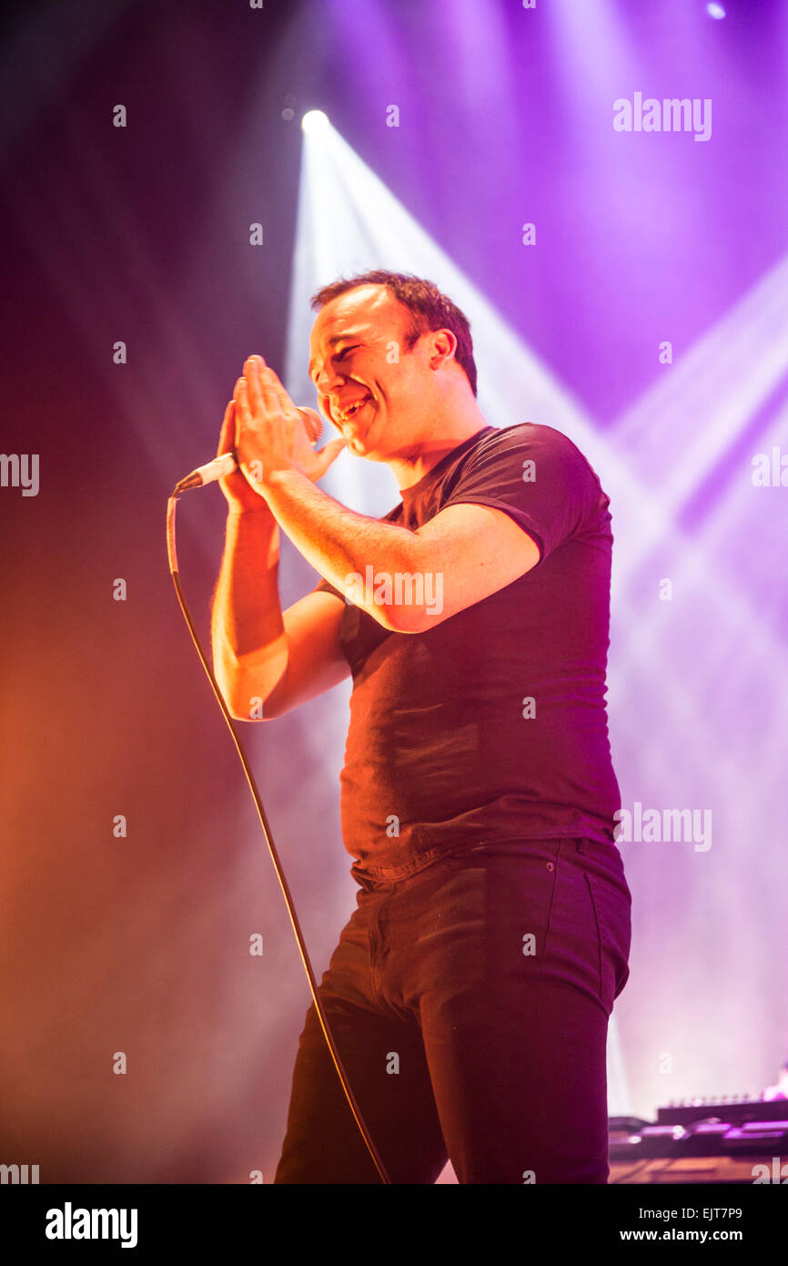 London, UK. 31st March, 2015. Gerrit Welmers lead singer of Future ...