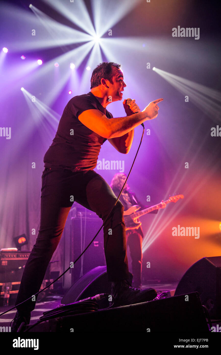 London, UK. 31st March, 2015. Gerrit Welmers lead singer of Future ...