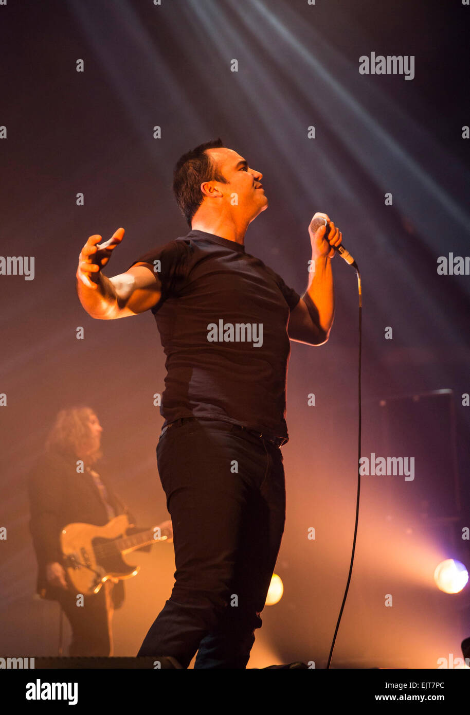 London, UK. 31st March, 2015. Gerrit Welmers lead singer of Future ...