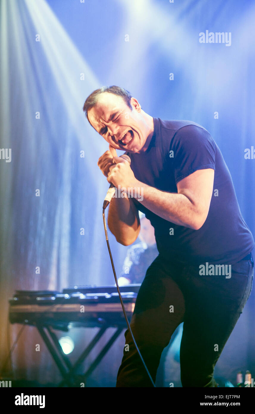 London, UK. 31st March, 2015. Gerrit Welmers lead singer of Future ...