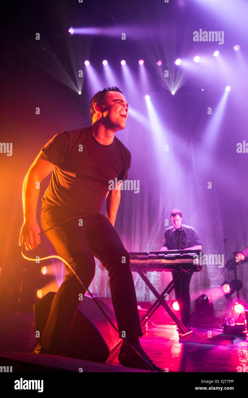London, UK. 31st March, 2015. Gerrit Welmers lead singer of Future ...