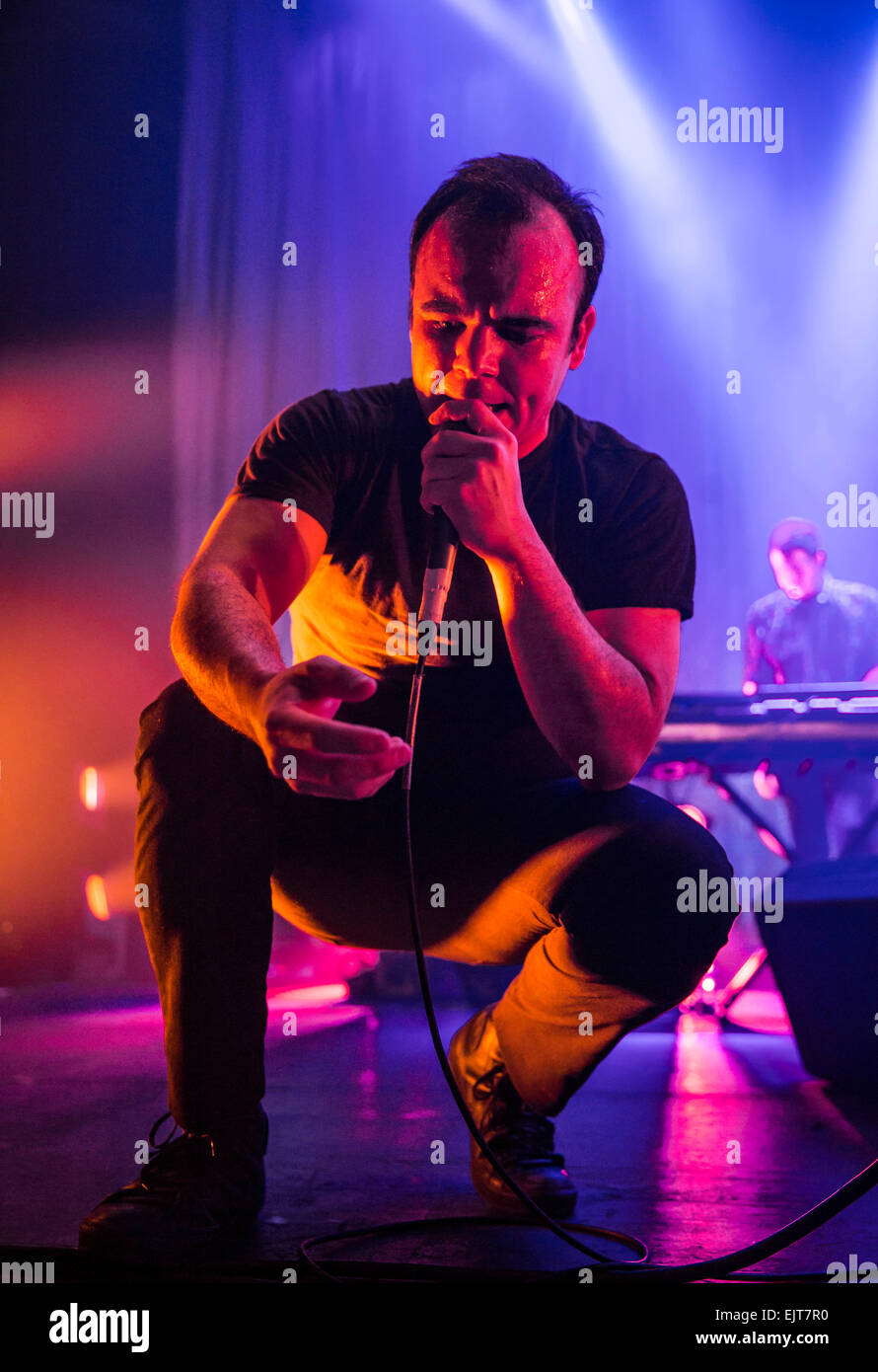 London, UK. 31st March, 2015. Gerrit Welmers lead singer of Future ...