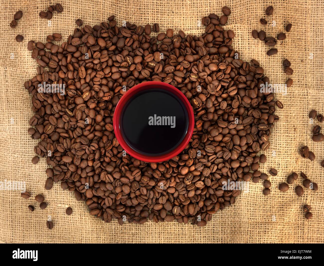 A close up shot of coffee beans Stock Photo - Alamy