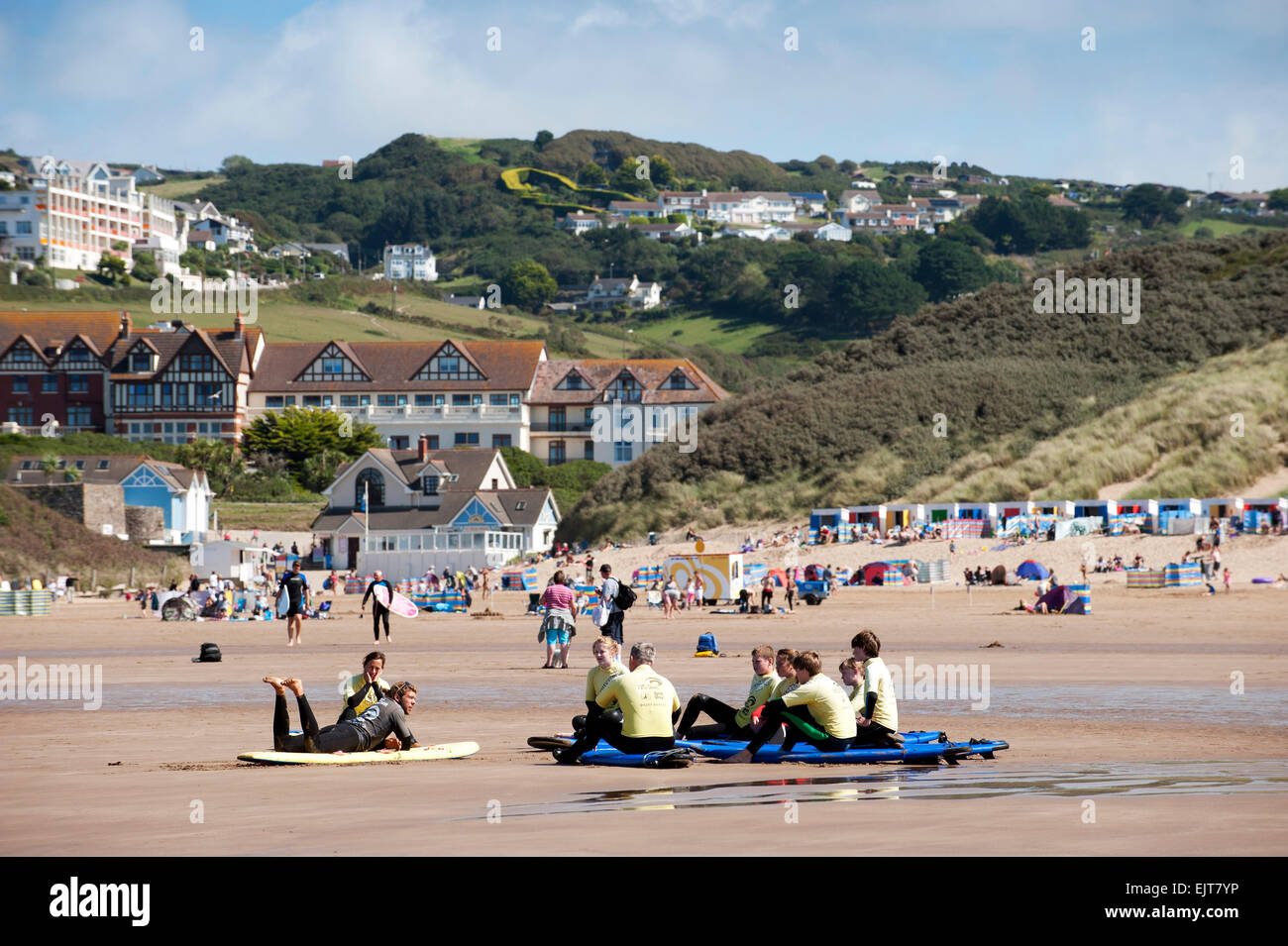 Woolacombe beach North Devon England Britain UK Europe Stock Photo - Alamy