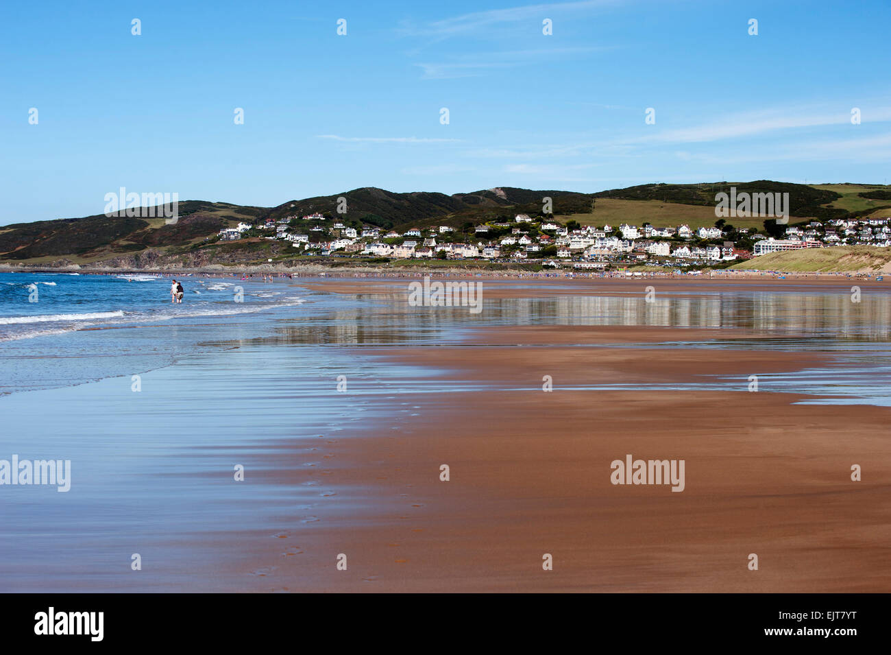 Woolacombe beach North Devon England Britain UK Europe Stock Photo - Alamy