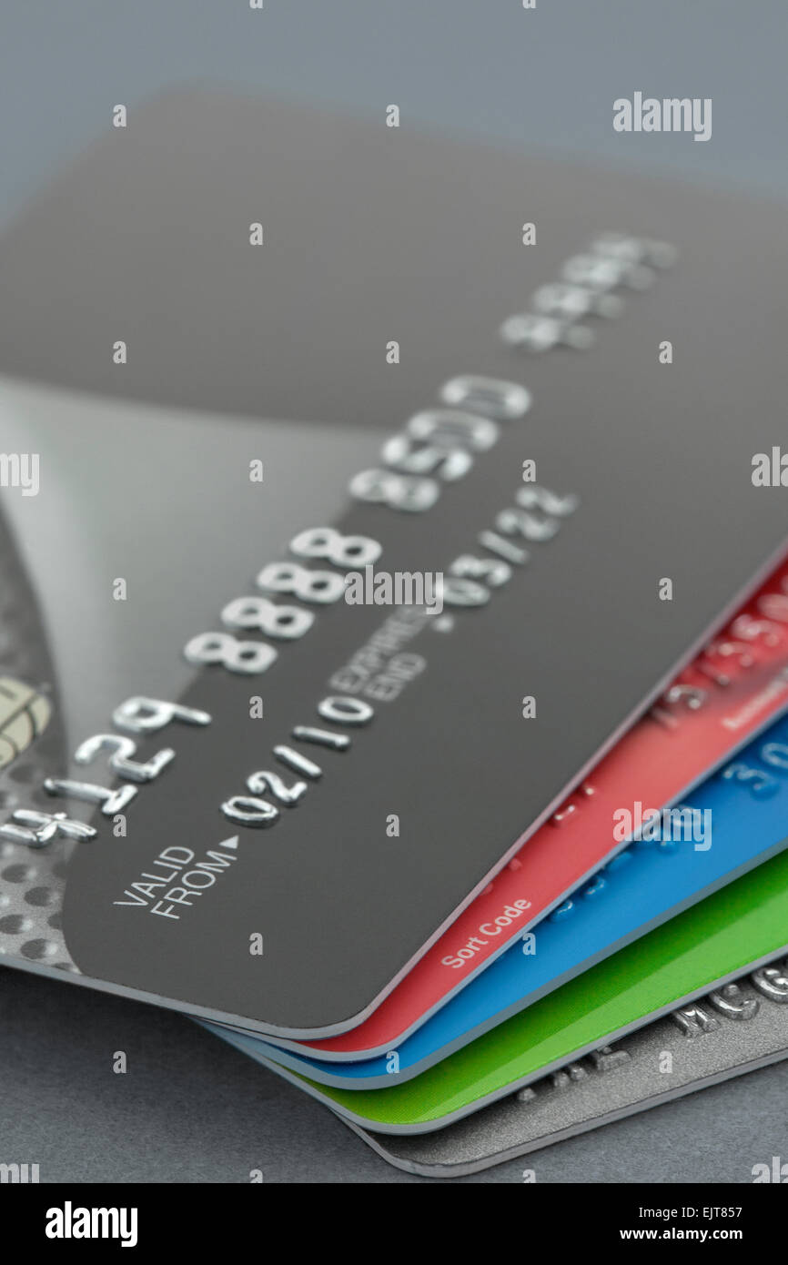 Credit cards and bank cards Stock Photo - Alamy
