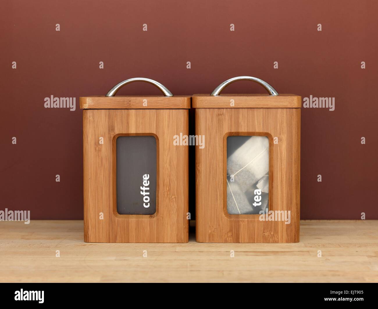 A close up shot of kitchen items on a kitchen bendh Stock Photo - Alamy
