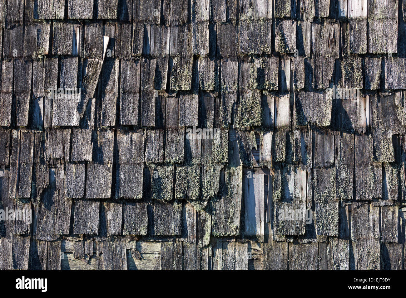 Old wood shingle roof texture hi-res stock photography and images - Alamy