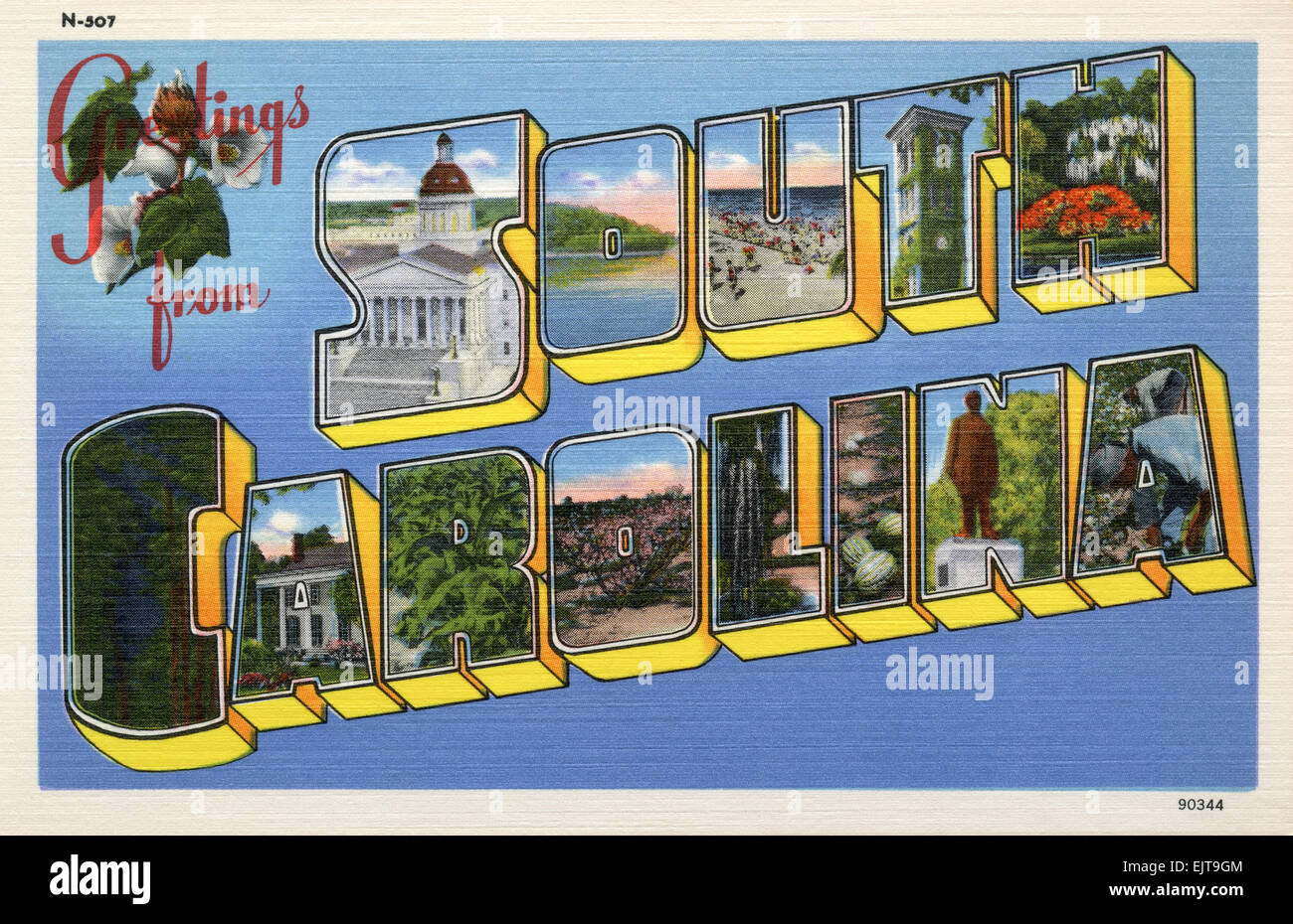 Postcard vintage south carolina hi-res stock photography and images - Alamy