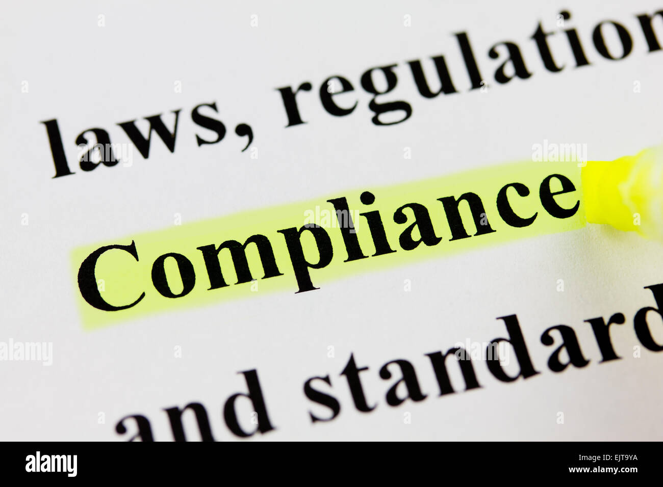Compliance hi-res stock photography and images - Alamy