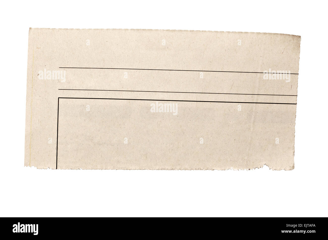 Old cracked newspaper hi-res stock photography and images - Alamy