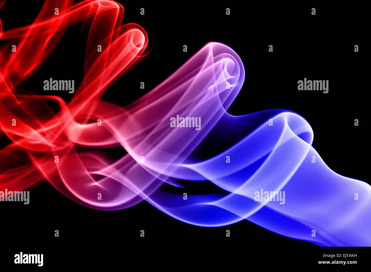 Magical form blue green smoke hi-res stock photography and images - Alamy