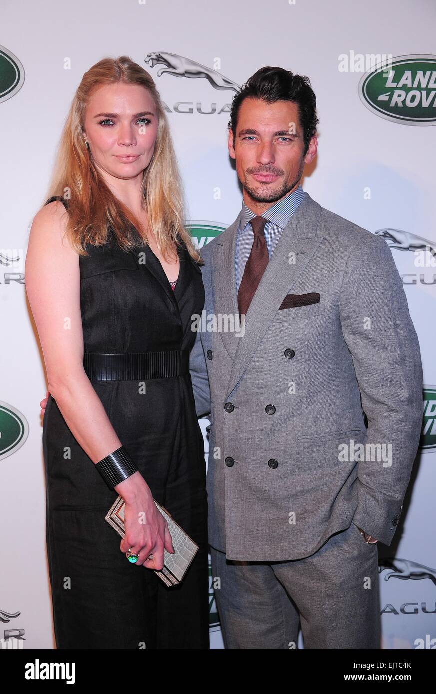 New York, NY, USA. 31st Mar, 2015. Jodie Kidd, David Gandy at arrivals ...